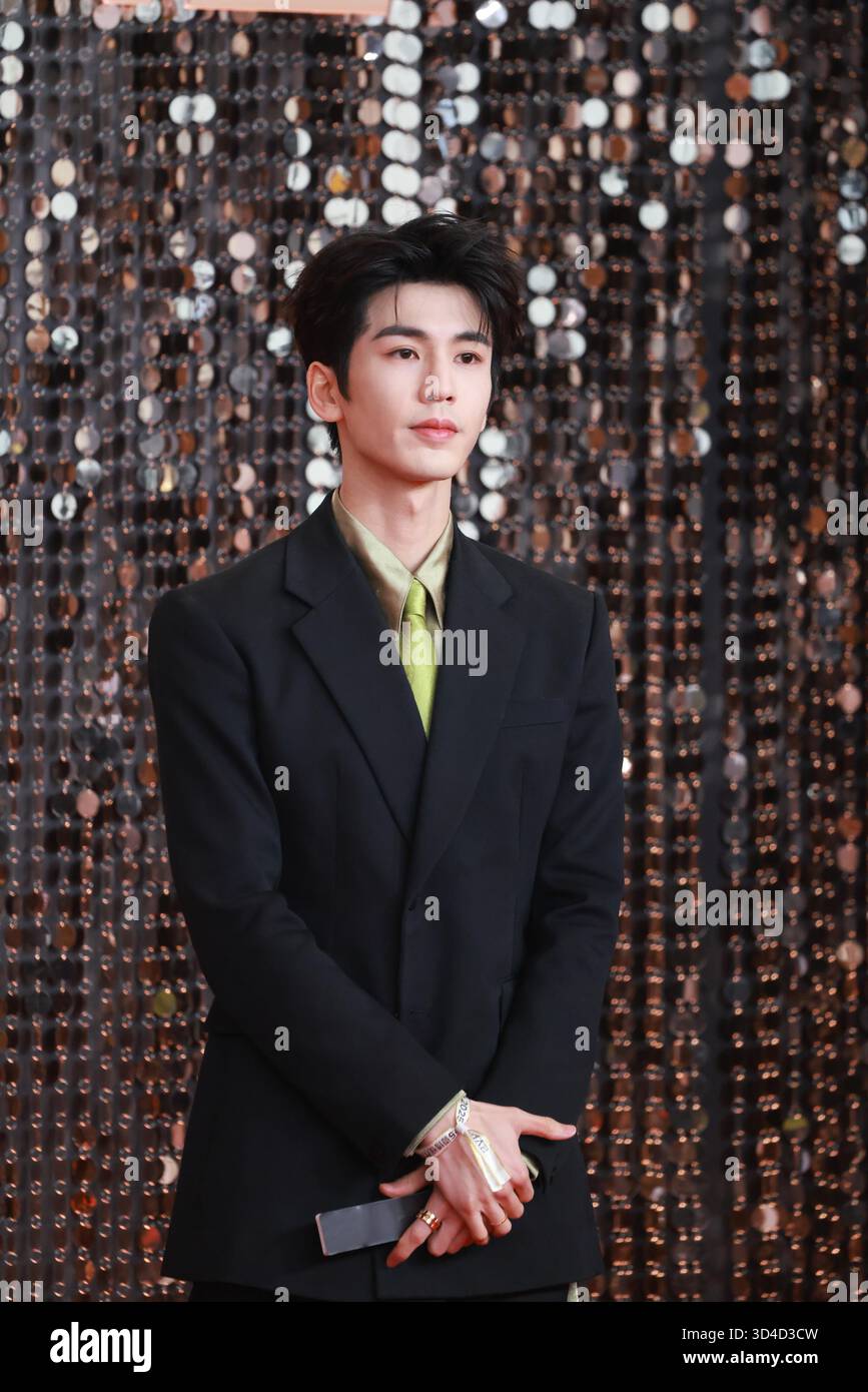 Chinese actor Zhang Linghe attends an activity in Beijing, China, 3 ...