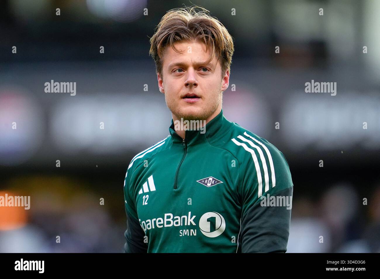 Trondheim 20251109. Rosenborg's goalkeeper Rasmus Sandberg before the ...
