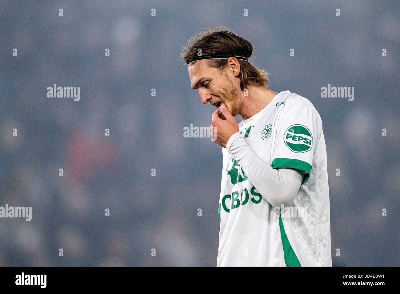 Stavanger 20251108. HamKam's Gustav Granath during the elite series ...