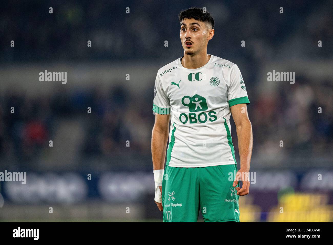 Stavanger 20251108. HamKam's Aksel Potur during the elite series ...