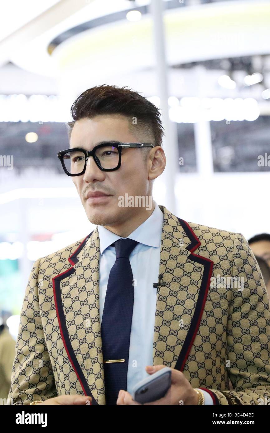 Chinese actor, model, singer, designer and producer Hu Bing appears at ...