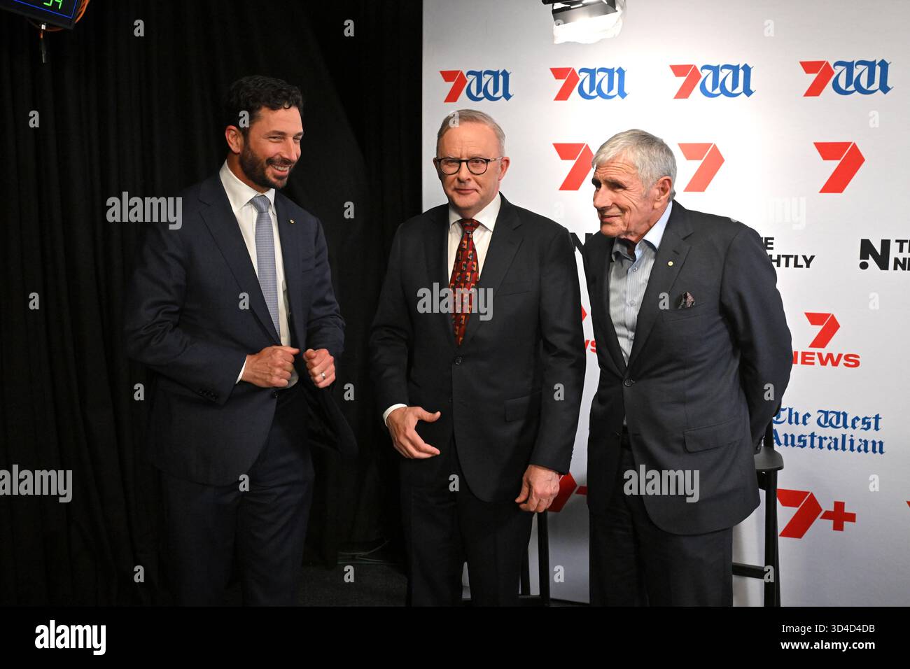 Ryan Stokes, Prime Minister Anthony Albanese and Seven Group Holdings ...