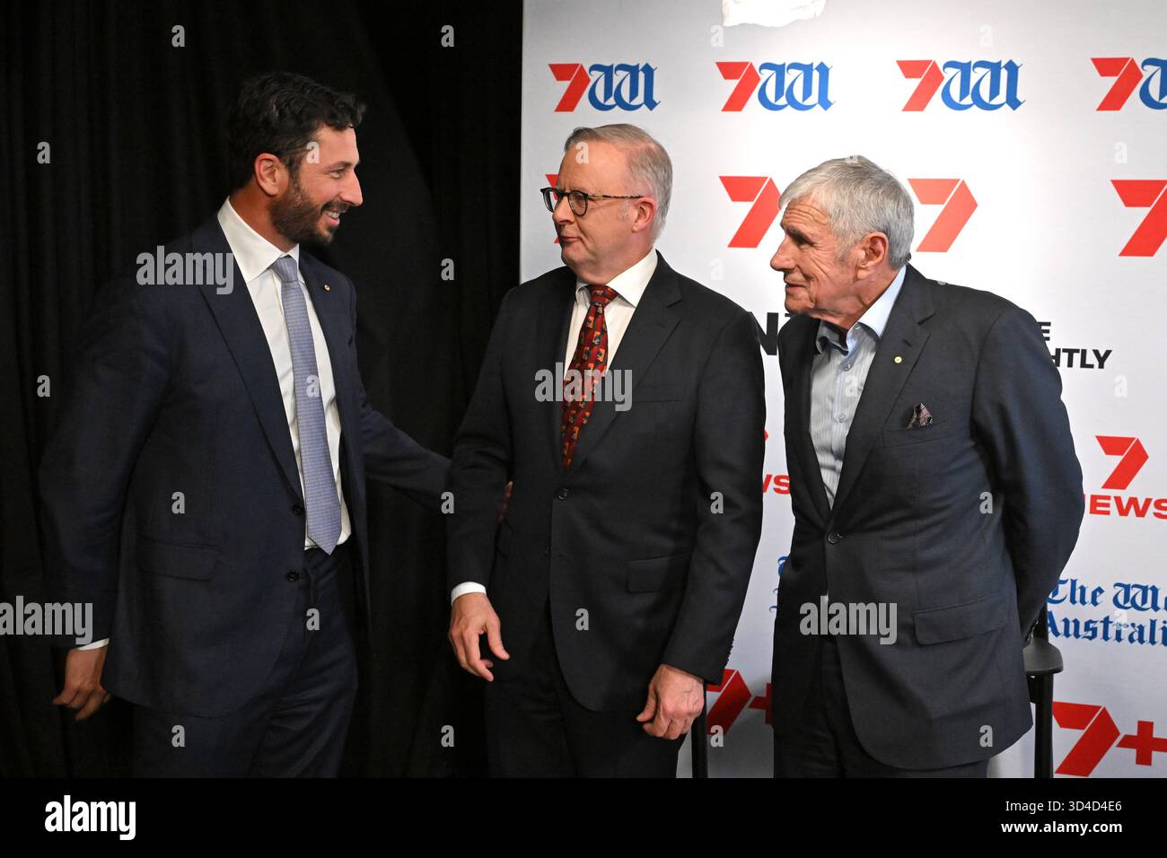 Ryan Stokes, Prime Minister Anthony Albanese and Seven Group Holdings ...