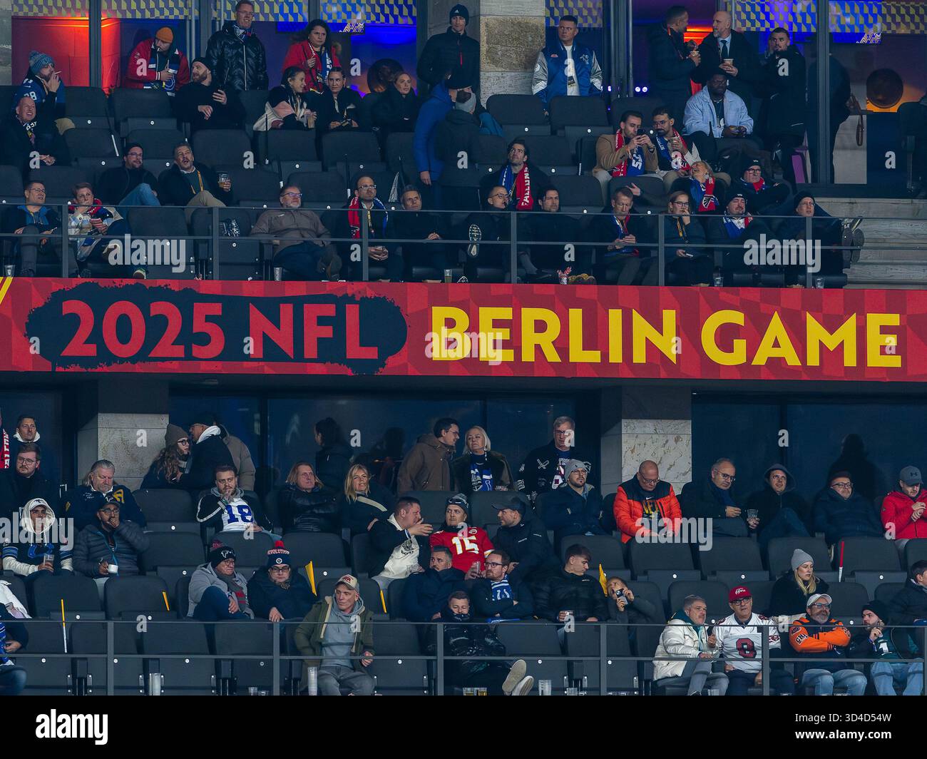 The logo of the 2025 NFL Berlin Game, Indianapolis Colts vs. Atlanta ...