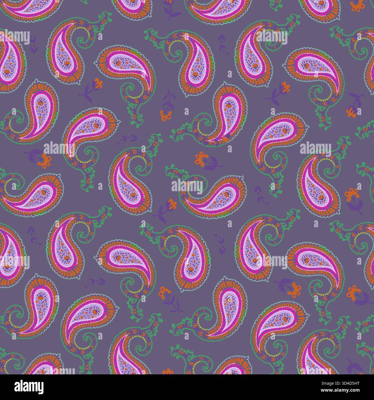 Paisley pattern dress Stock Vector Images - Alamy