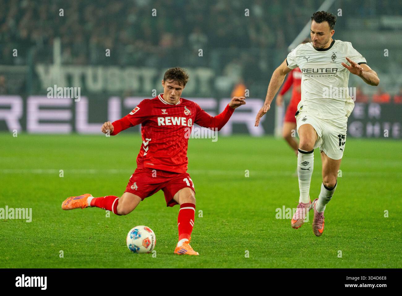 Shot by Alessio Castro-Montes (1. FC Cologne, #17), next to Haris ...