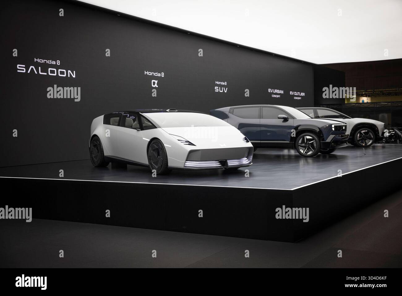 Honda 0 Saloon prototype on display at Japan Mobility Show 2025. Tokyo ...