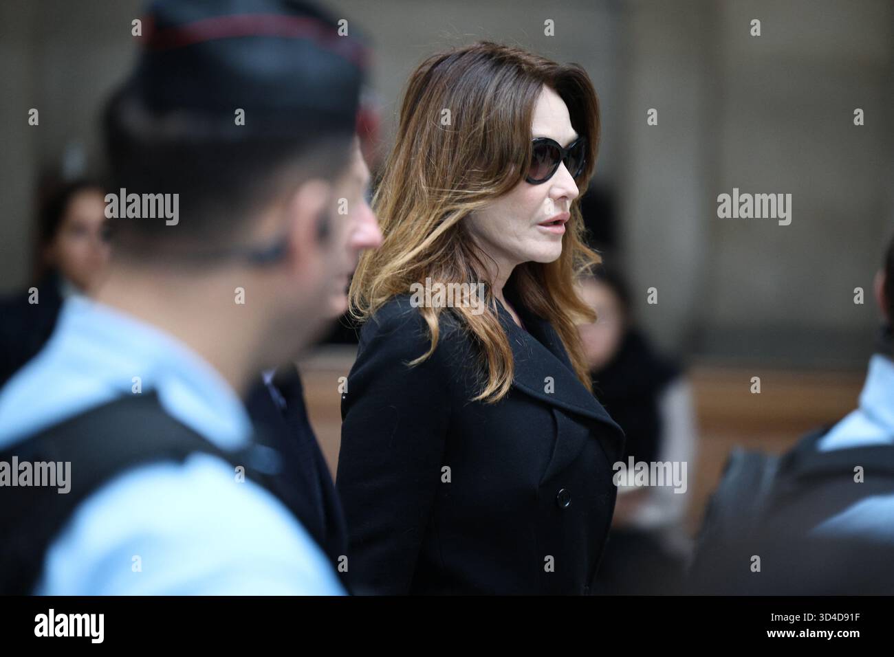Carla Bruni arriving at the Paris Appeal Court for the request for ...