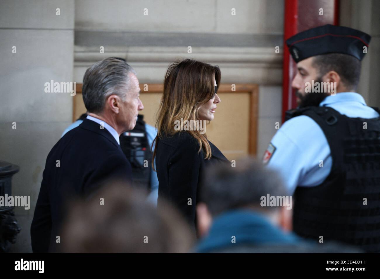 Carla Bruni arriving at the Paris Appeal Court for the request for ...