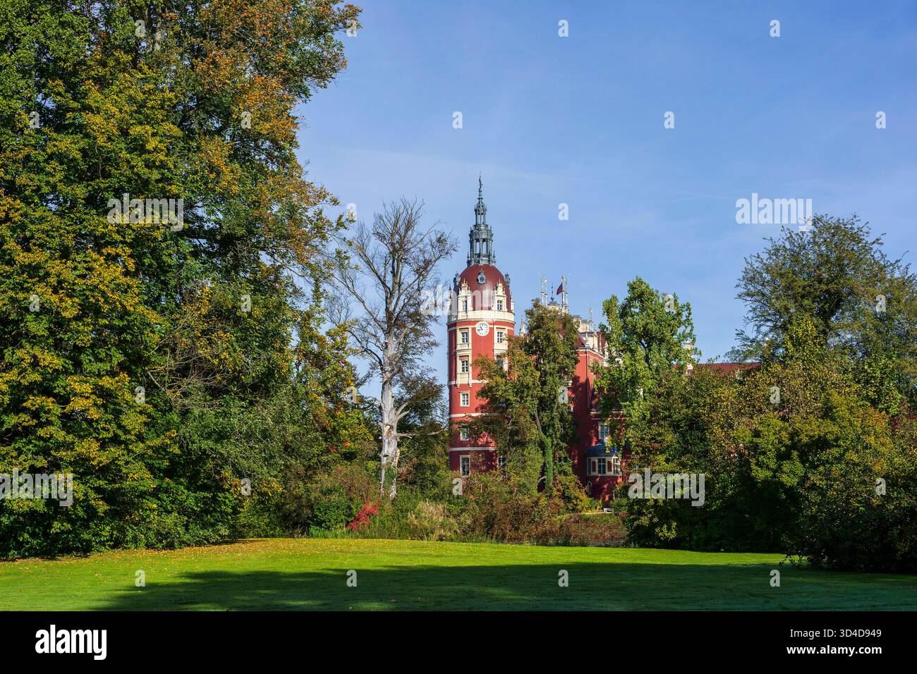 Schloss Muskau, Muskauer Park, UNESCO Welterbe, Bad Muskau, Oberlausitz ...