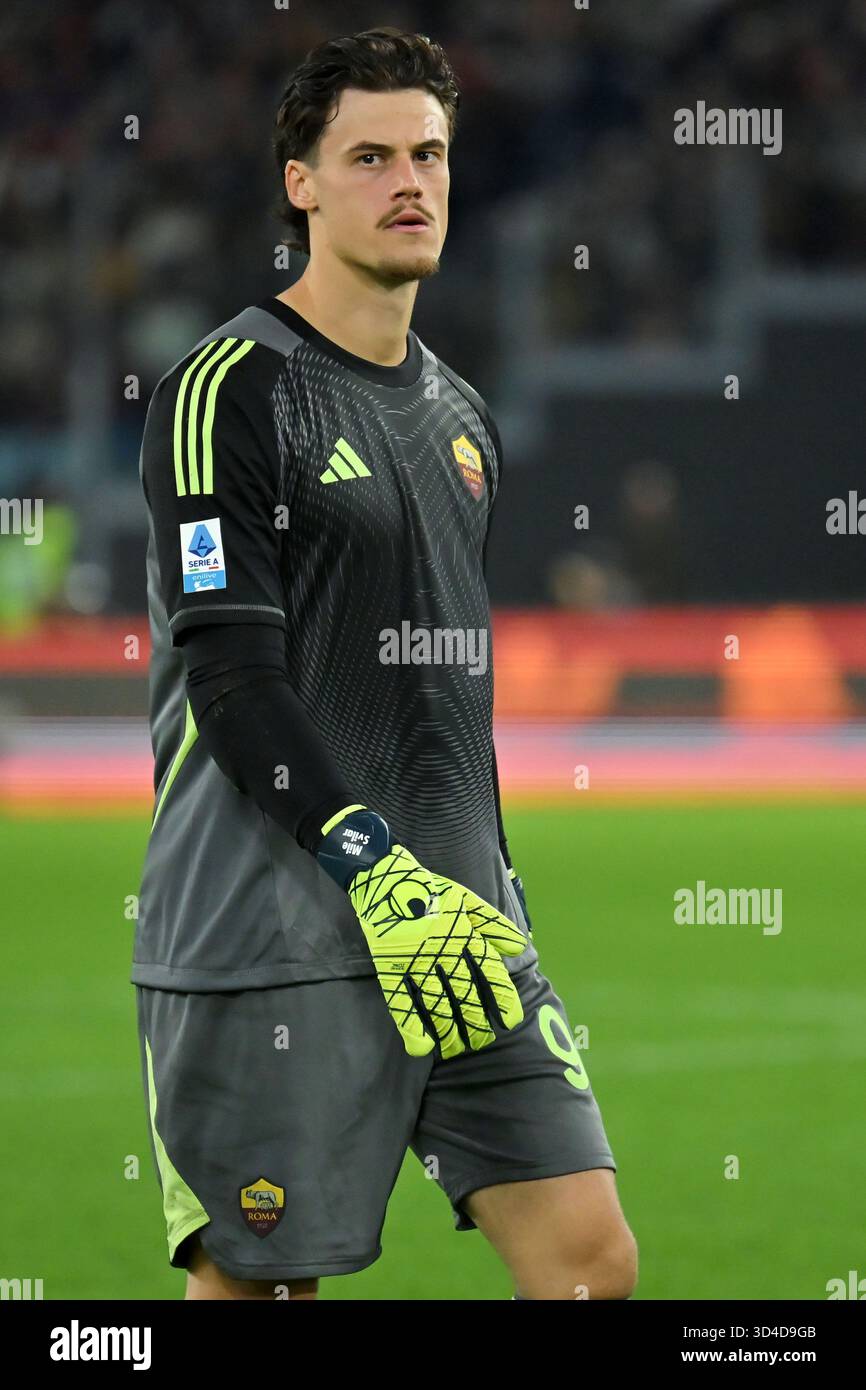 Mile Svilar of AS Roma during the serie A Enilive match between AS Roma ...