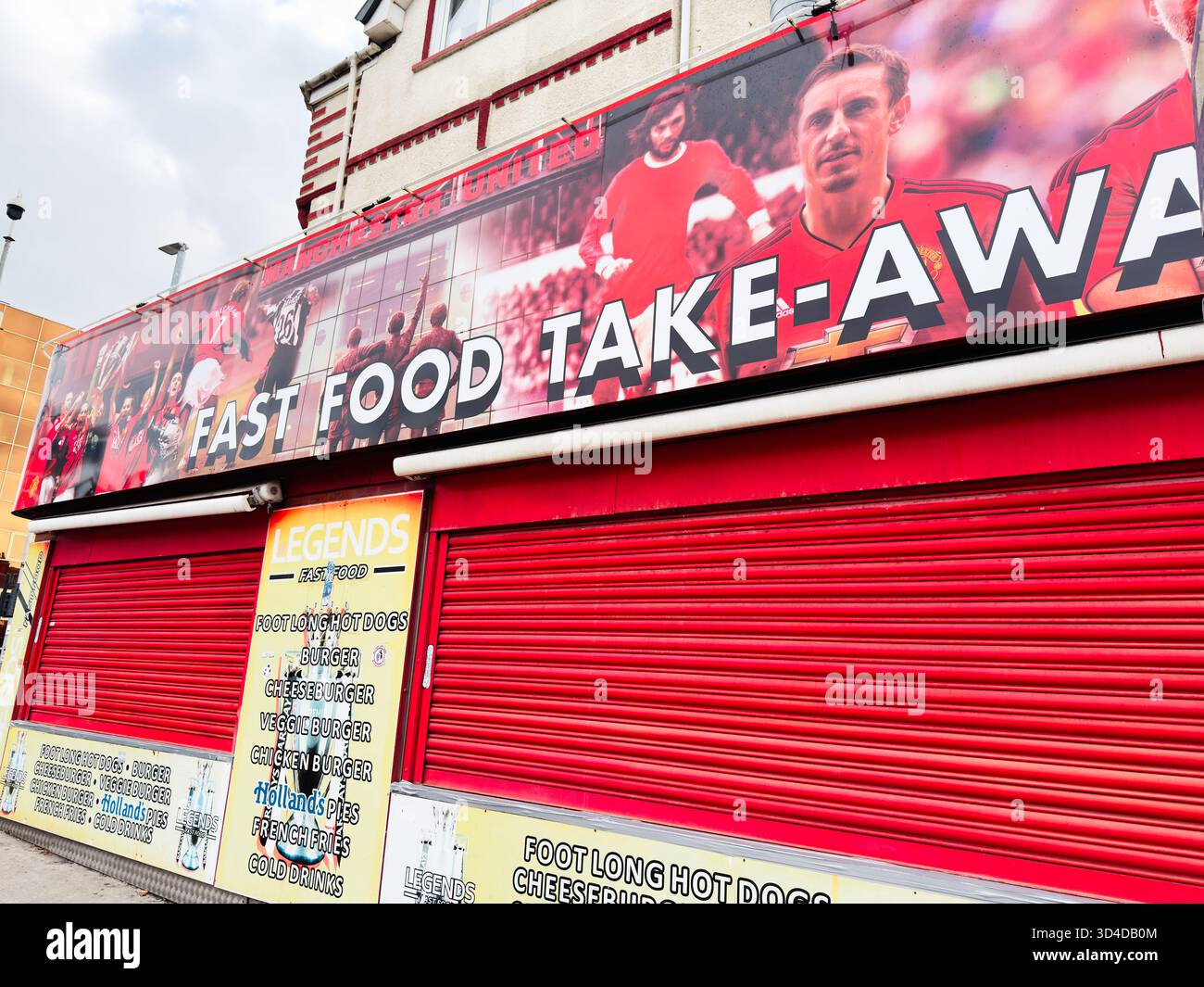 Manchester, UK - September 30, 2025: Bright Manchester fast food ...