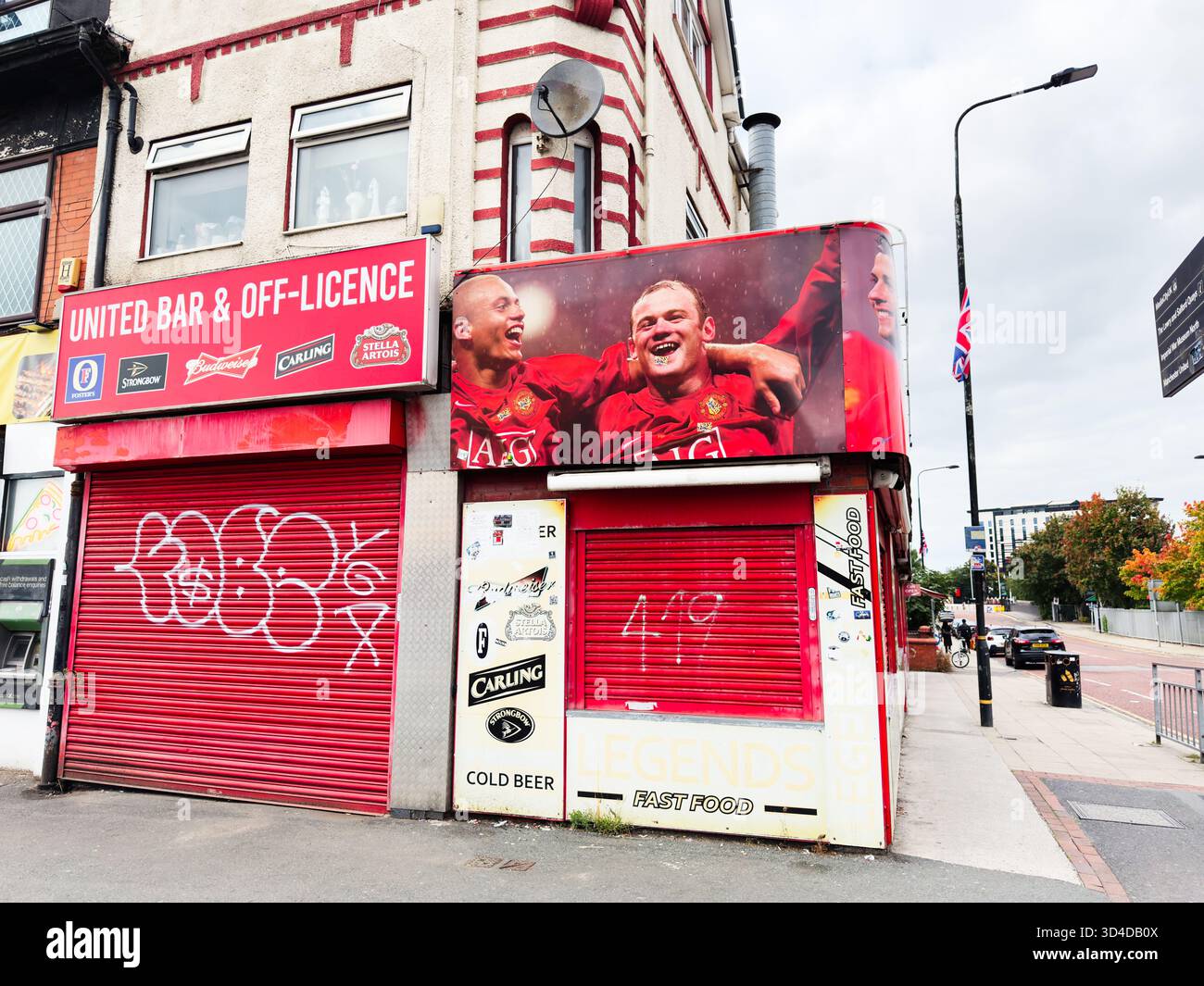 Manchester, UK - September 30, 2025: Busy Manchester storefront with ...