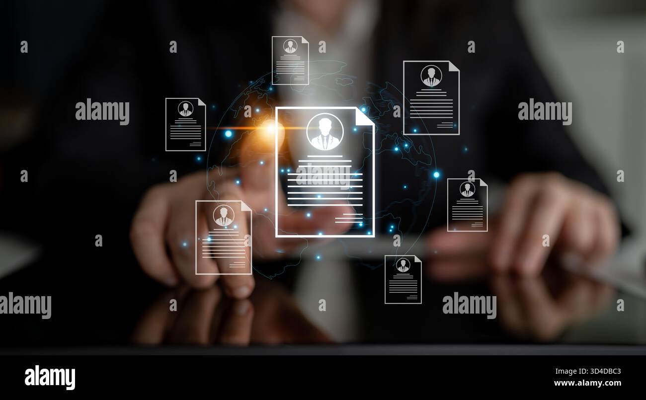 Concept of global talent acquisition and hiring. Human resources ...