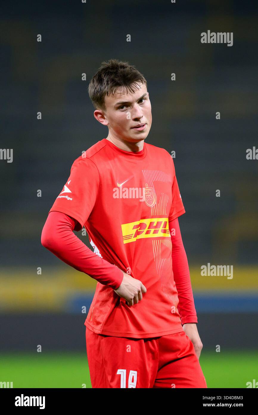 Broendby, Denmark. 09th, November 2025. Justin Janssen (18) of FC ...