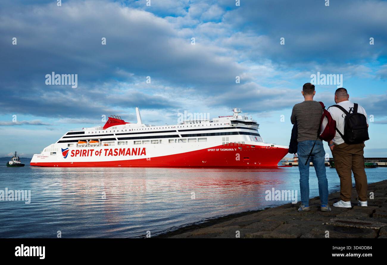Australian passenger ferry Spirit of Tasmania V arrives at Leith Port ...