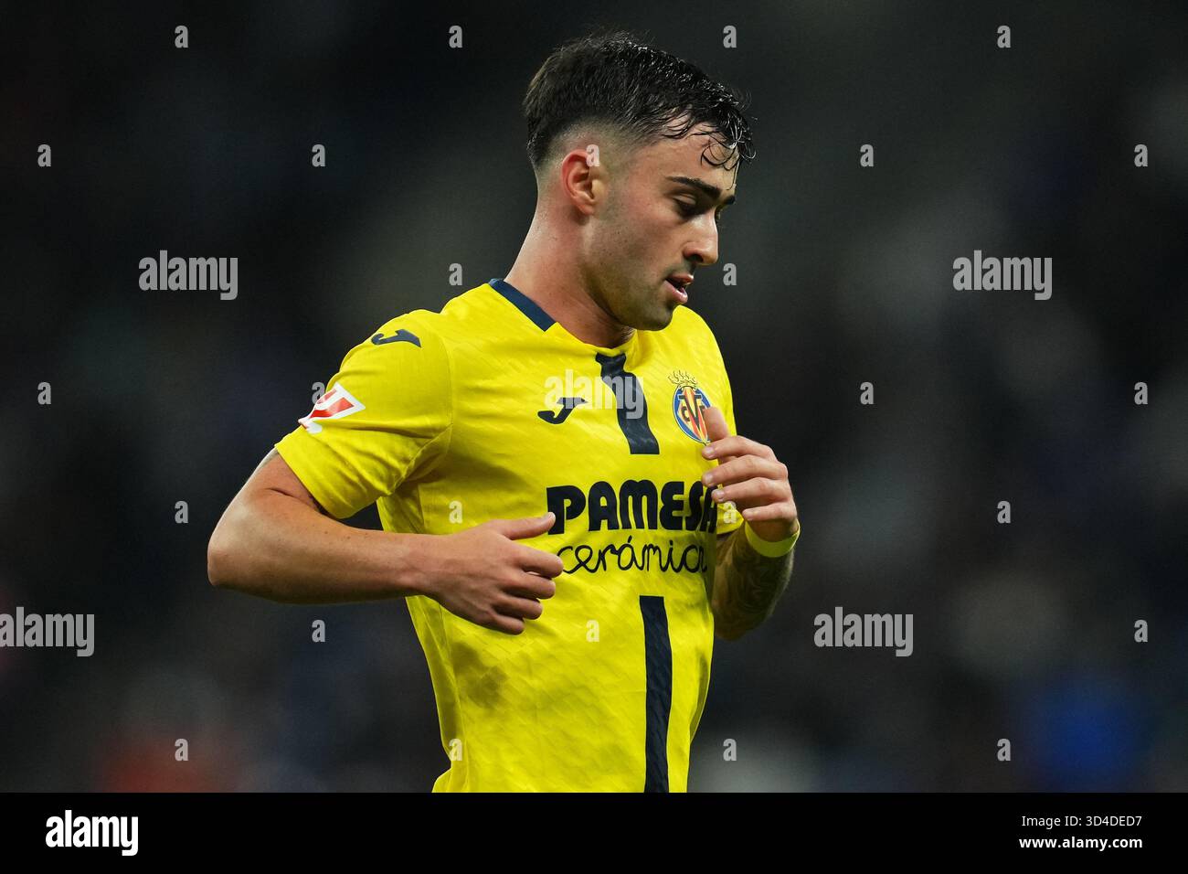 Alberto Moleiro of Villarreal CF during the La Liga EA Sports match ...