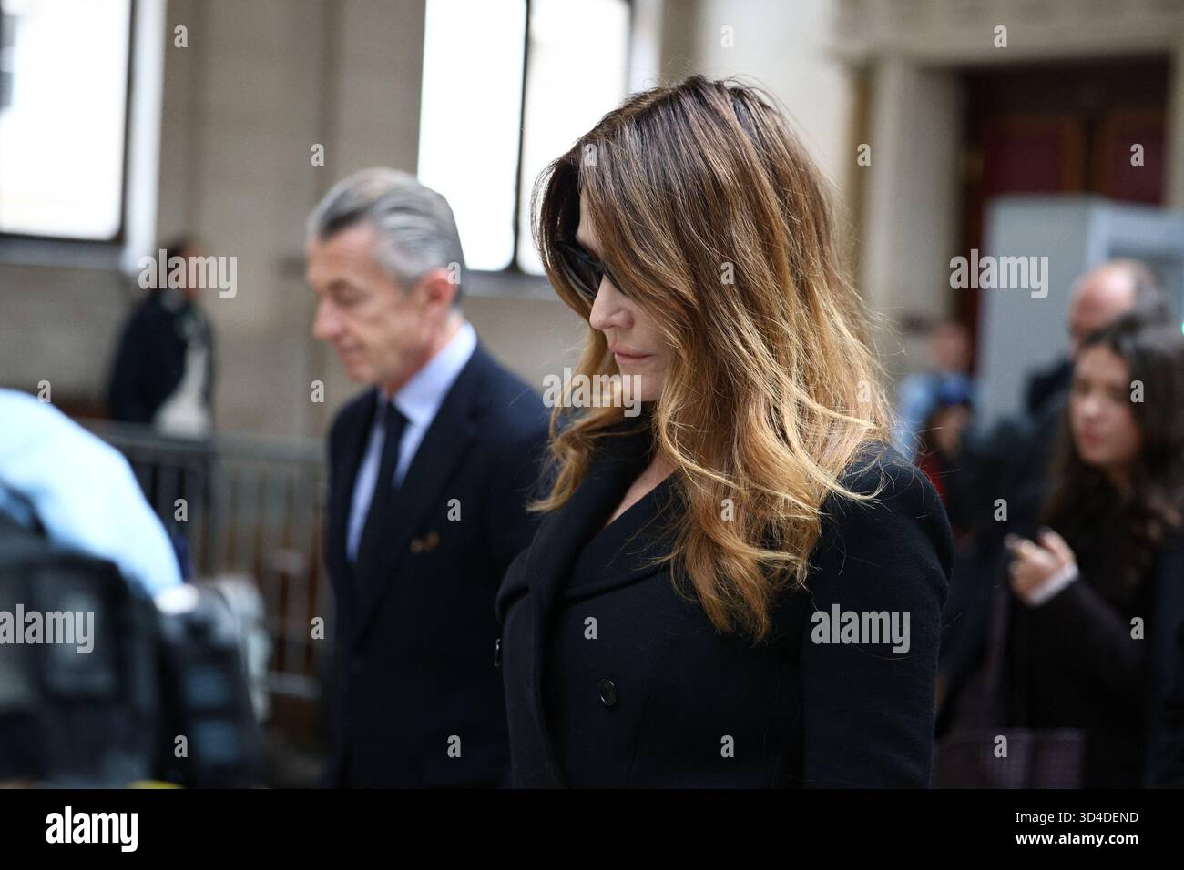 Carla Bruni leaving at the Paris Appeal Court for the request for ...