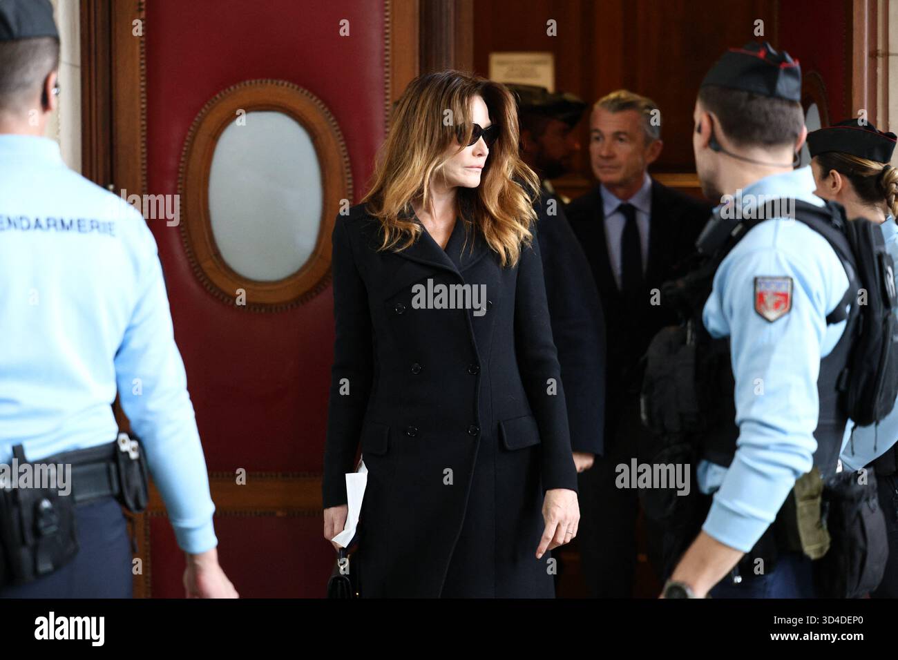 Carla Bruni leaving at the Paris Appeal Court for the request for ...
