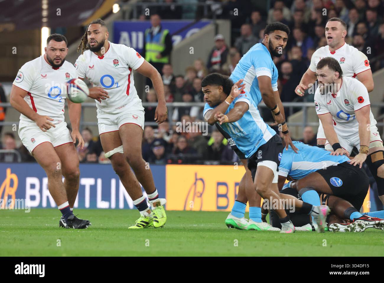 L-R England's Ellis Genge (Bristol Bears) England's Chandler Cunningham ...