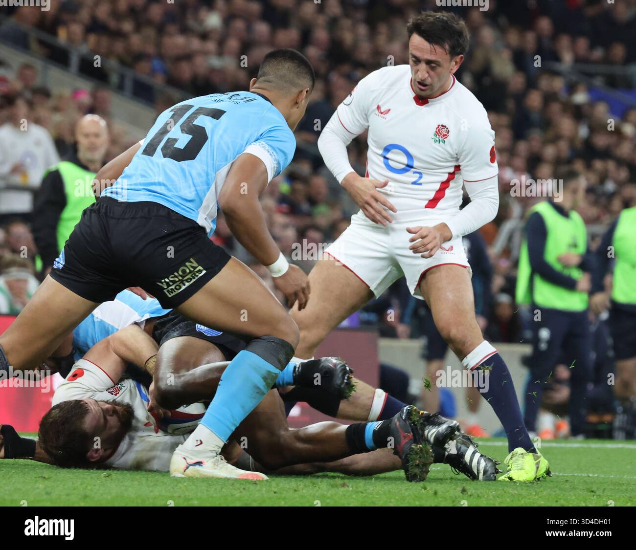 England's Alex Mitchell(Northampton Saints) in action during Quilter ...