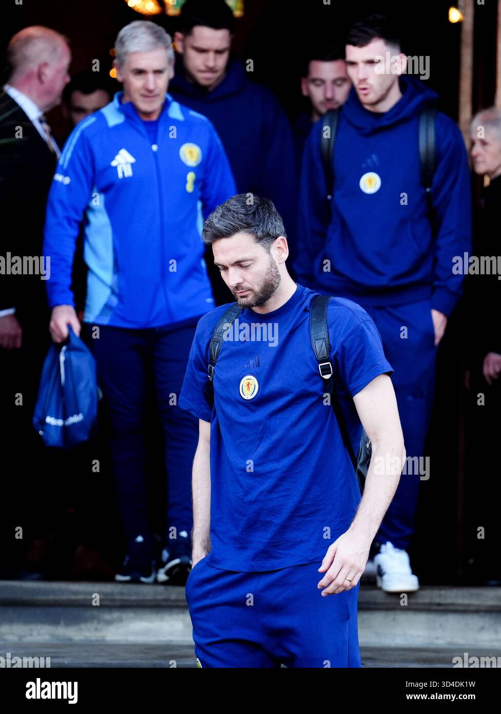 Scotland's Craig Gordon leaving the team hotel in Glasgow. Scotland ...