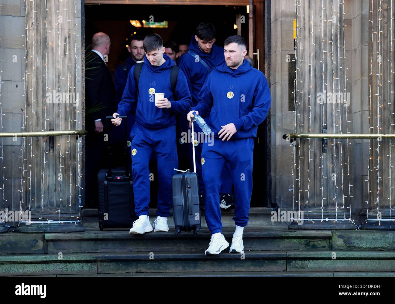 Scotland's Kieran Tierney and John Souttar leaving the team hotel in ...