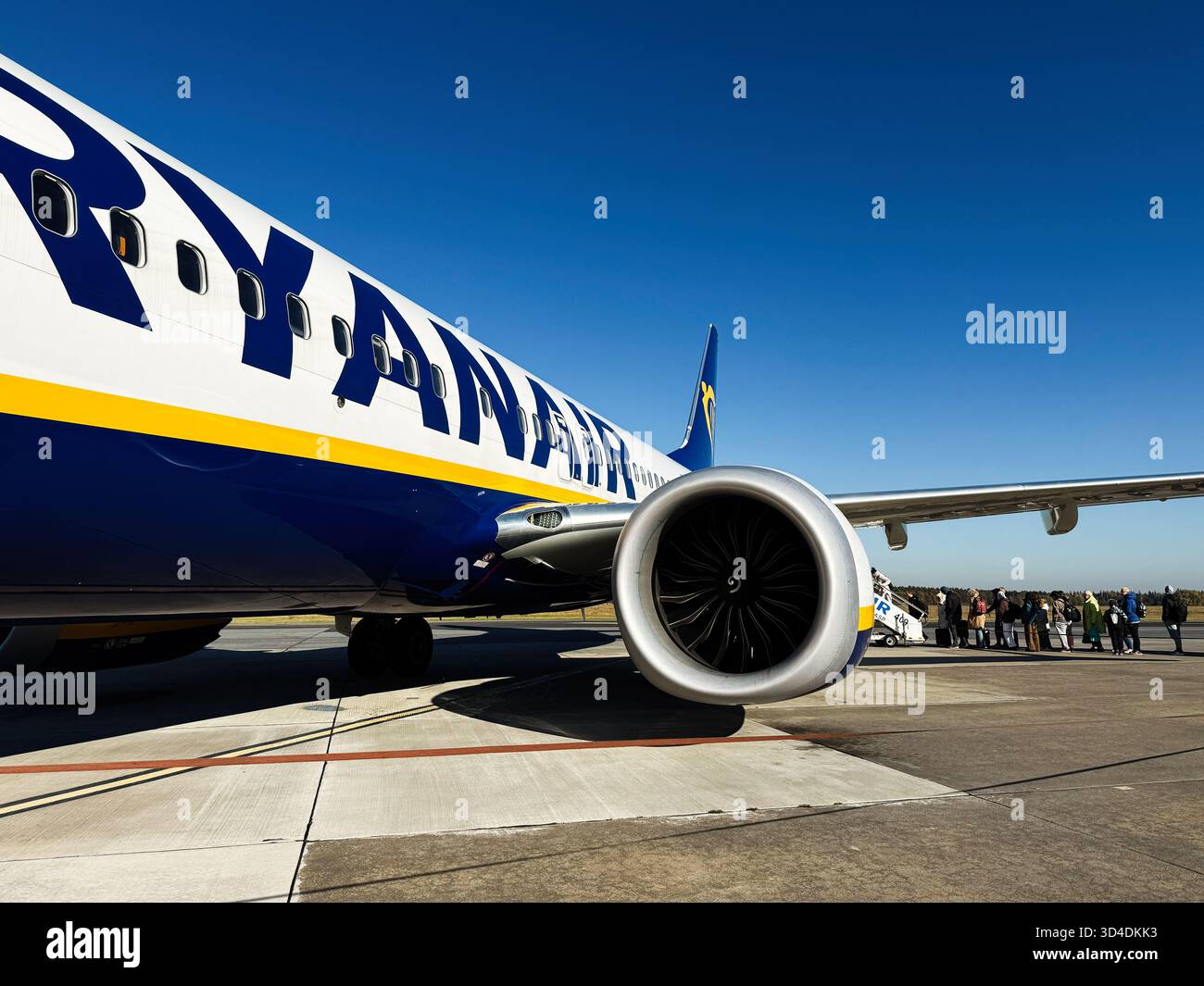 Nowy Dwor Mazowiecki, Poland - October 22, 2025: Ryanair jet on the ...