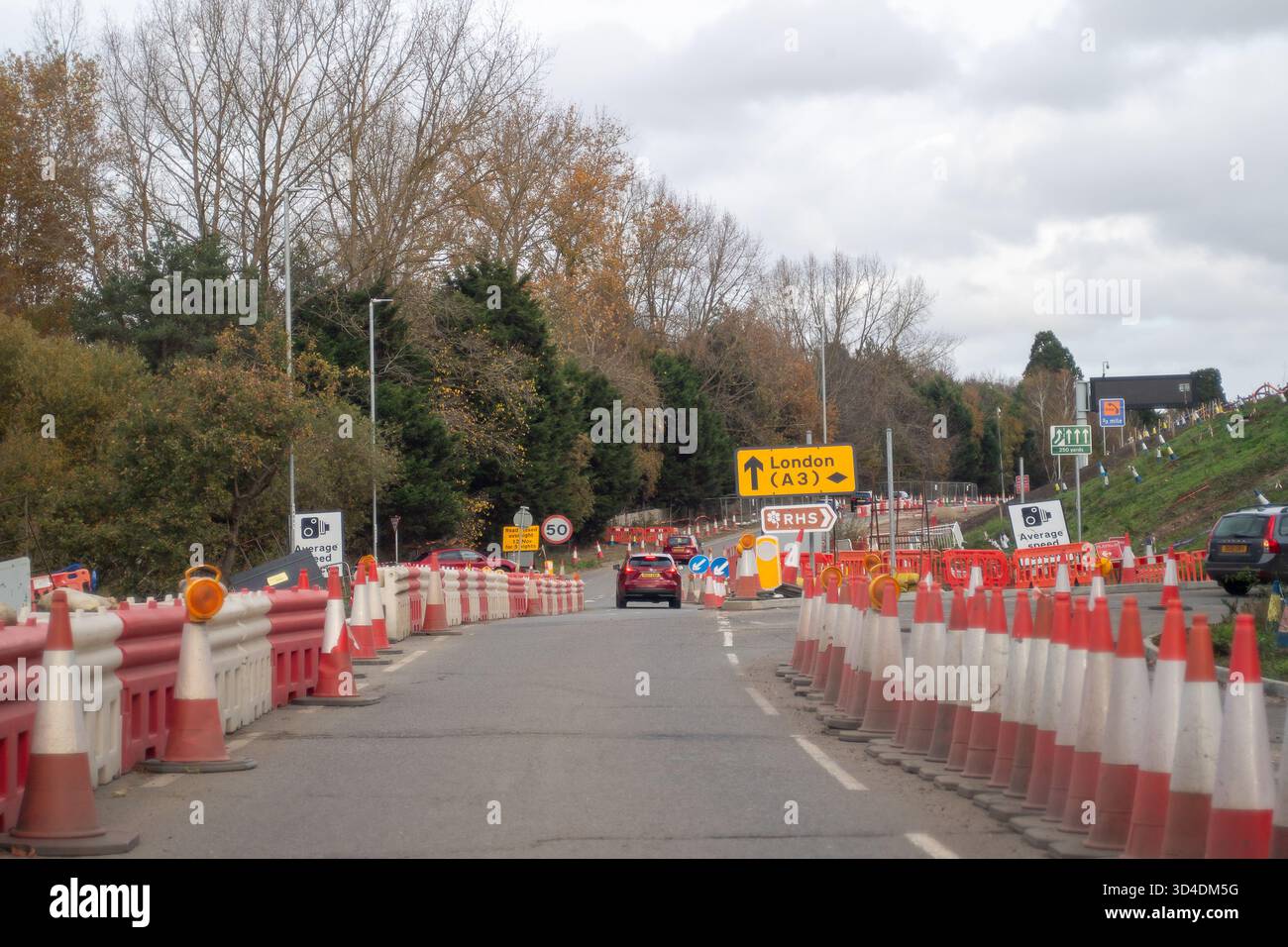 Wisley, Surrey, UK. 9th November, 2025. Construction work is continuing ...