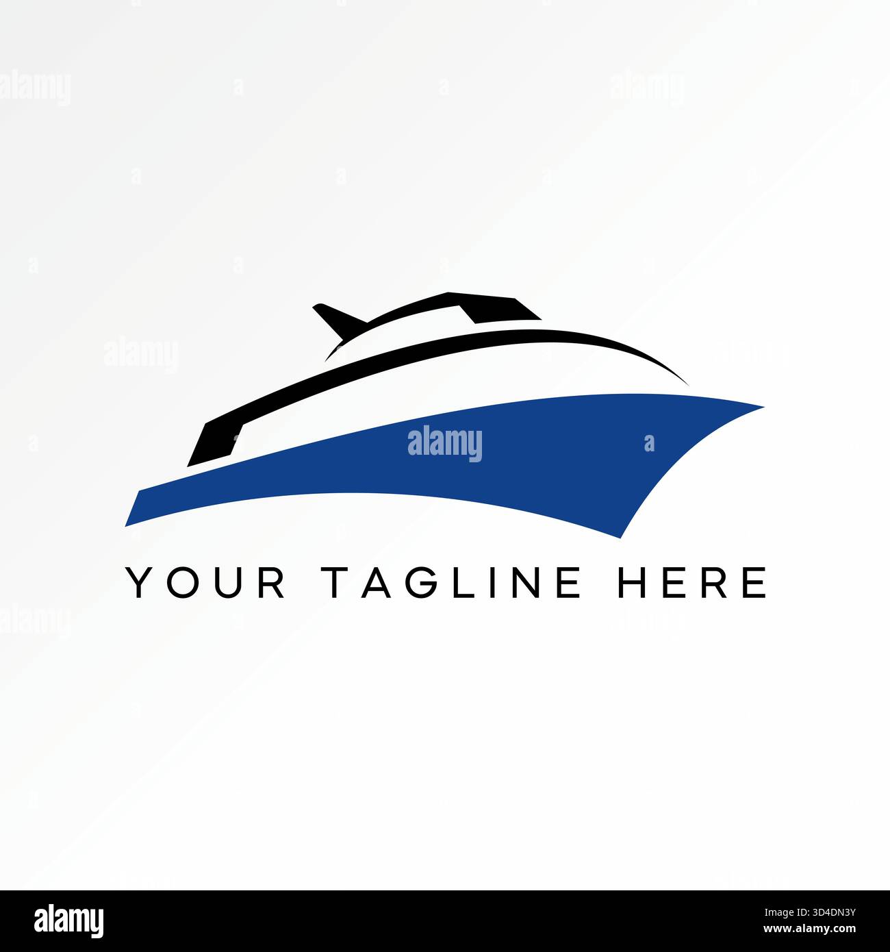 Harbor boat trip vessel Stock Vector Images - Alamy