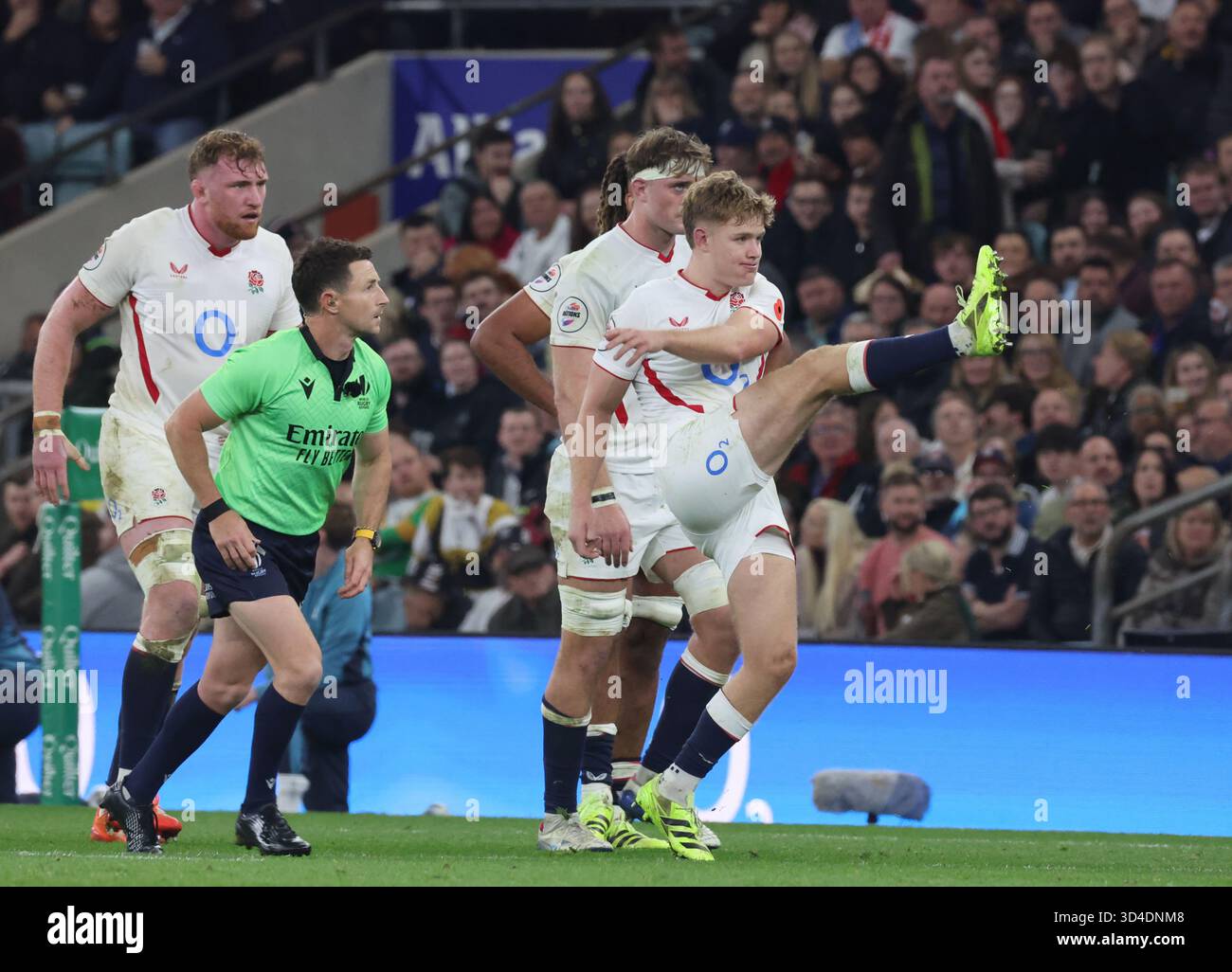 England's Fin Smith(Northampton Saints in action during Quilter Nations ...
