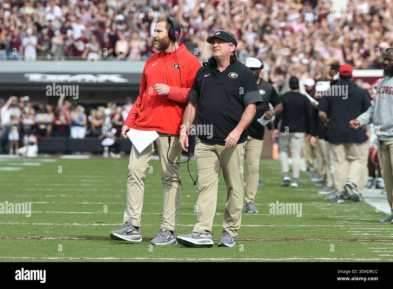 STARKVILLE, MS - NOVEMBER 08: Defensive coordinator Glenn Schumann of ...