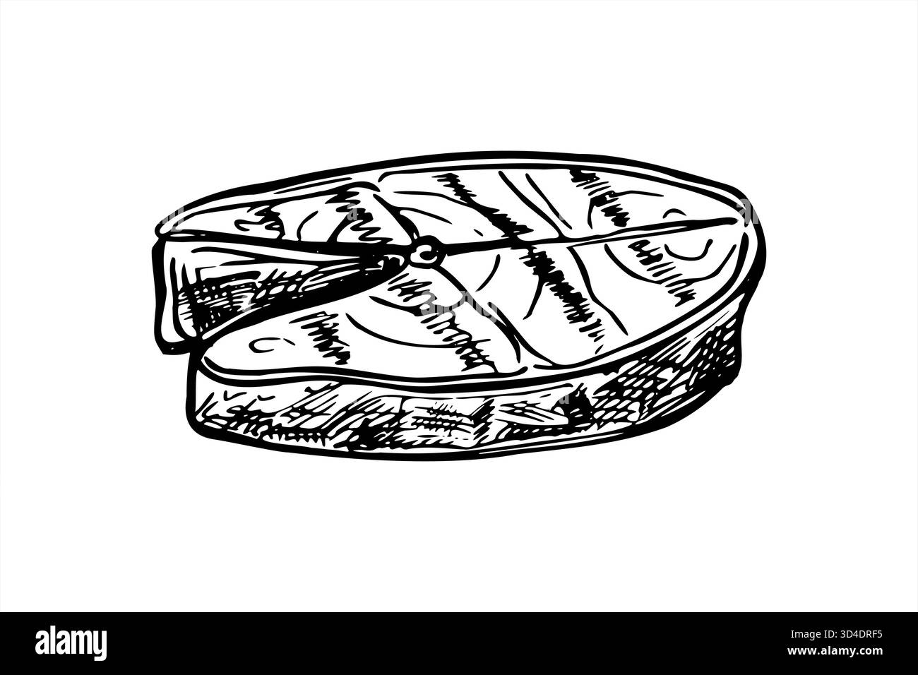 Salmon fried Black and White Stock Photos & Images - Alamy