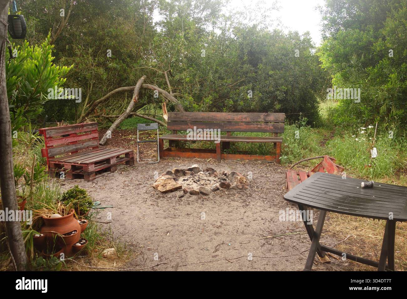 garden bench or park bench, furniture for outdoor seating, relaxing and ...