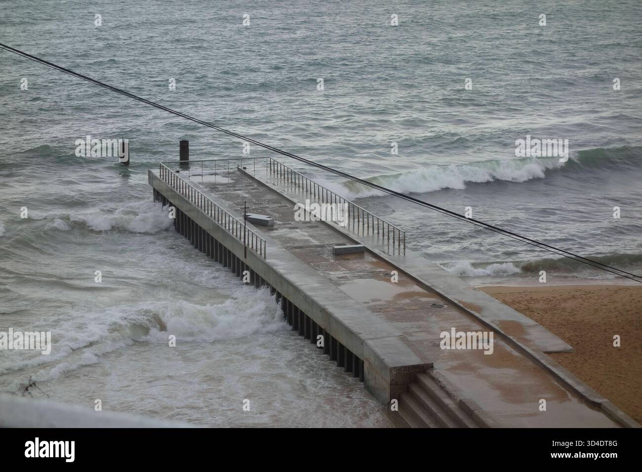 a mole or pier at a port or harbour at the sea a mole or pier at a port ...