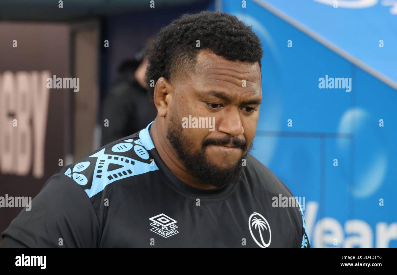 Eroni Mawi of Fiji during Quilter Nations Series match between England ...