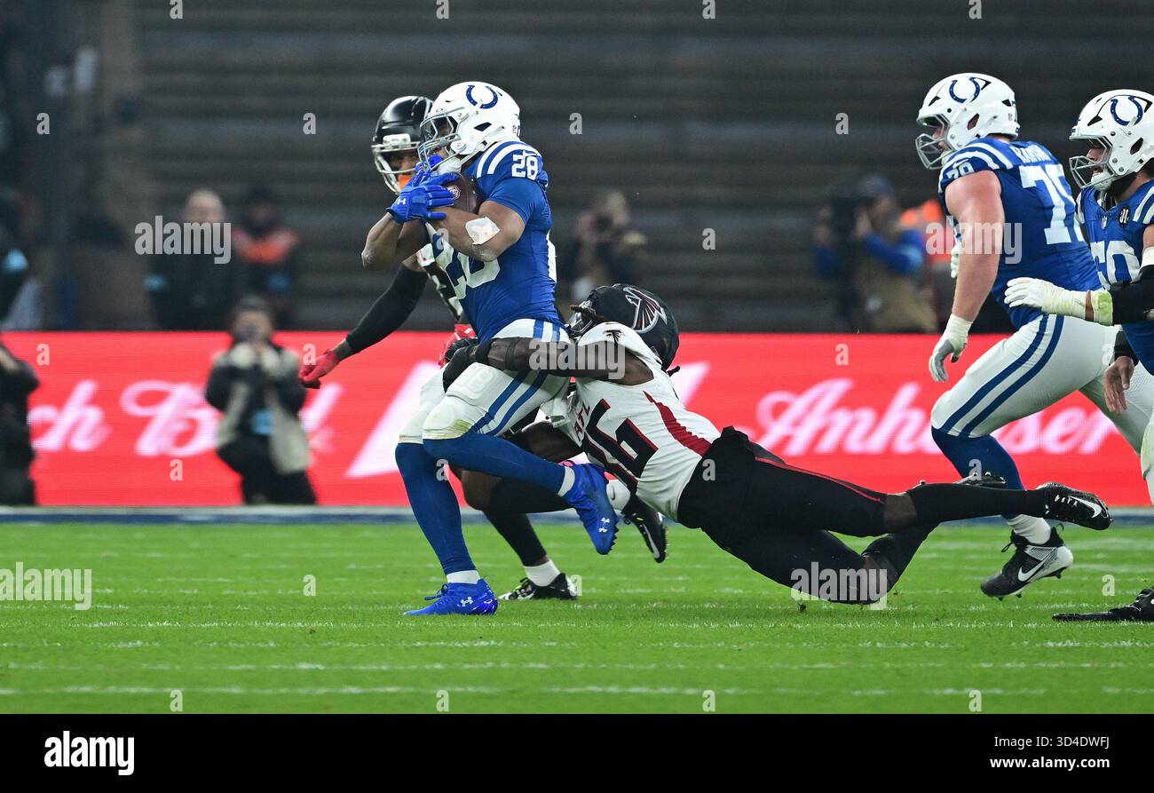 from left: Jonathan Taylor (Colts), Ronnie Harrison Berlin, November 9 ...