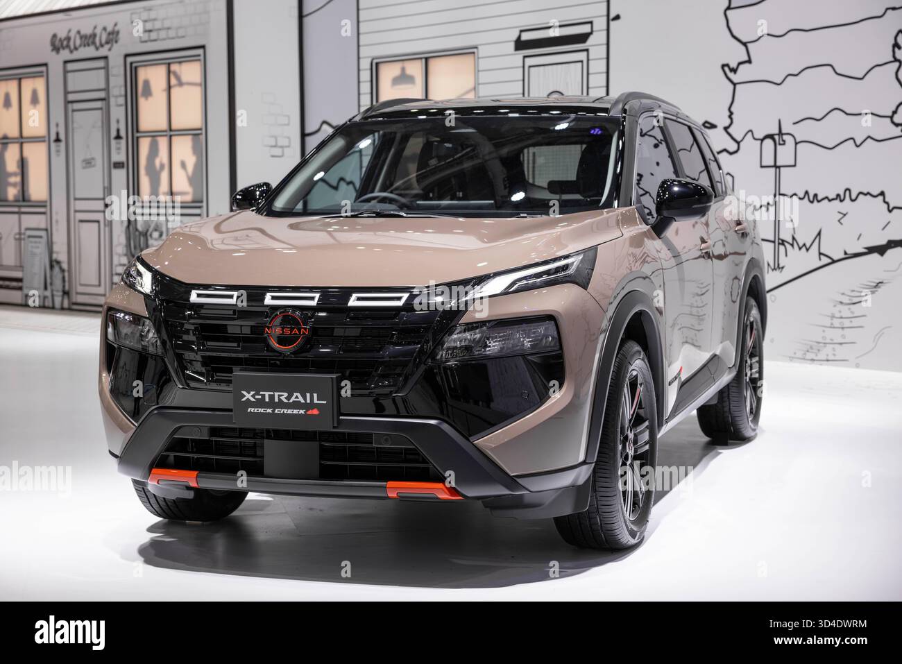 October 30, 2025, Tokyo, Japan: Nissan X-Trail Rock Creek on display at Japan Mobility Show 2025 ...