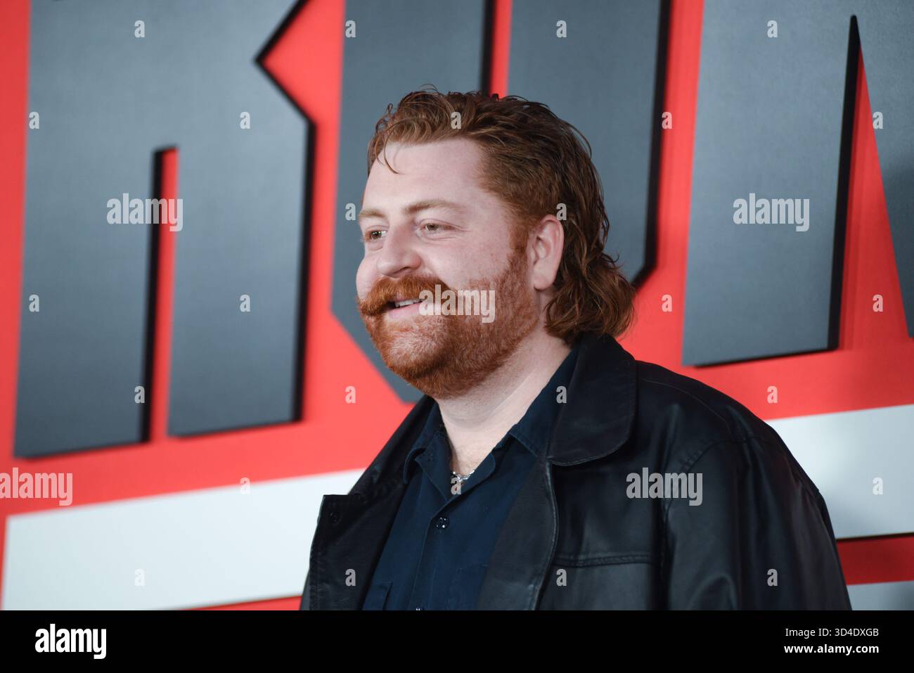 Connor Boyd attends "The Running Man" New York Premiere at AMC Lincoln ...