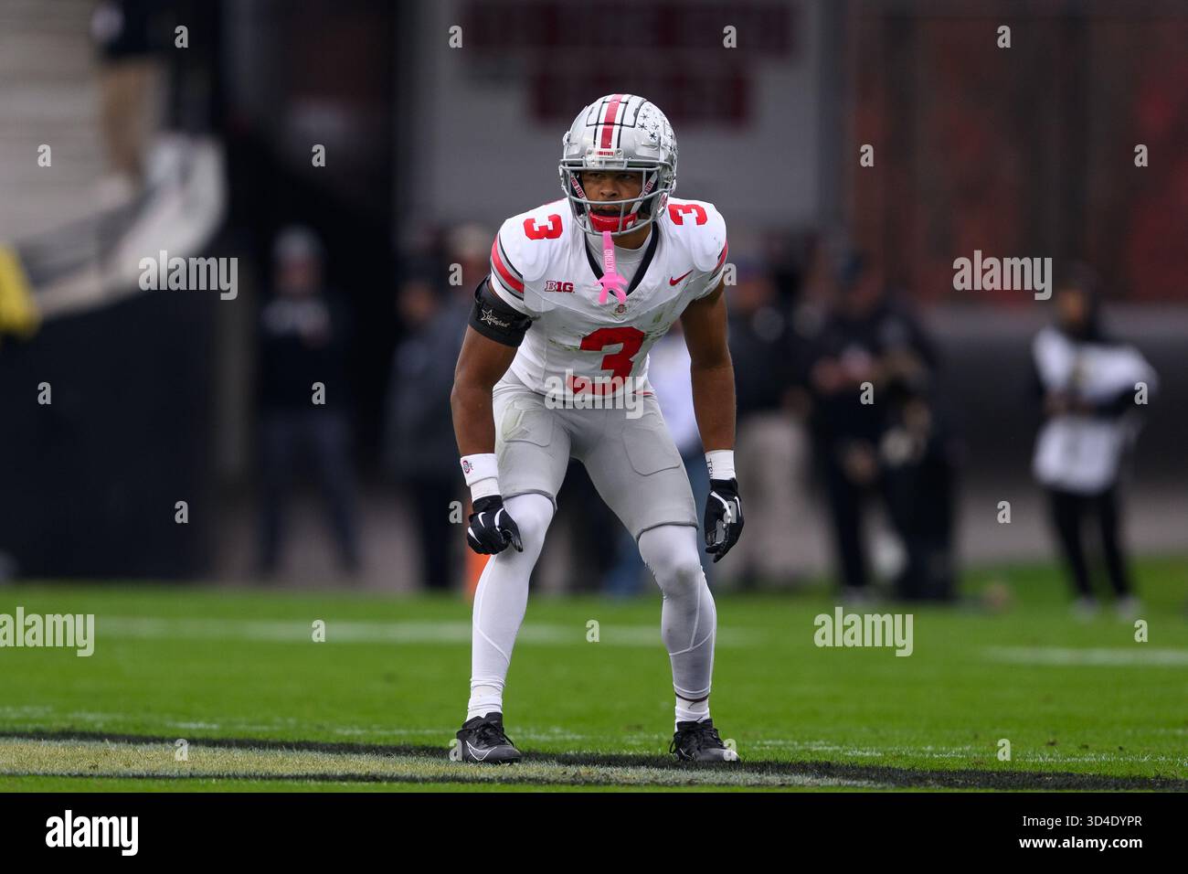 WEST LAFAYETTE, IN - NOVEMBER 08: Ohio State Buckeyes cornerback ...