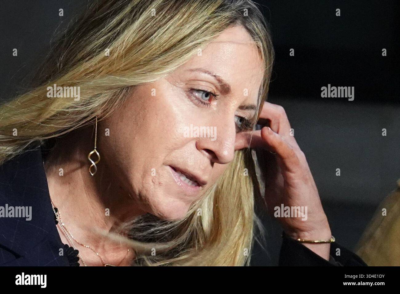 Outgoing chief executive of BBC News, Deborah Turness arrives at BBC Broadcasting House in ...