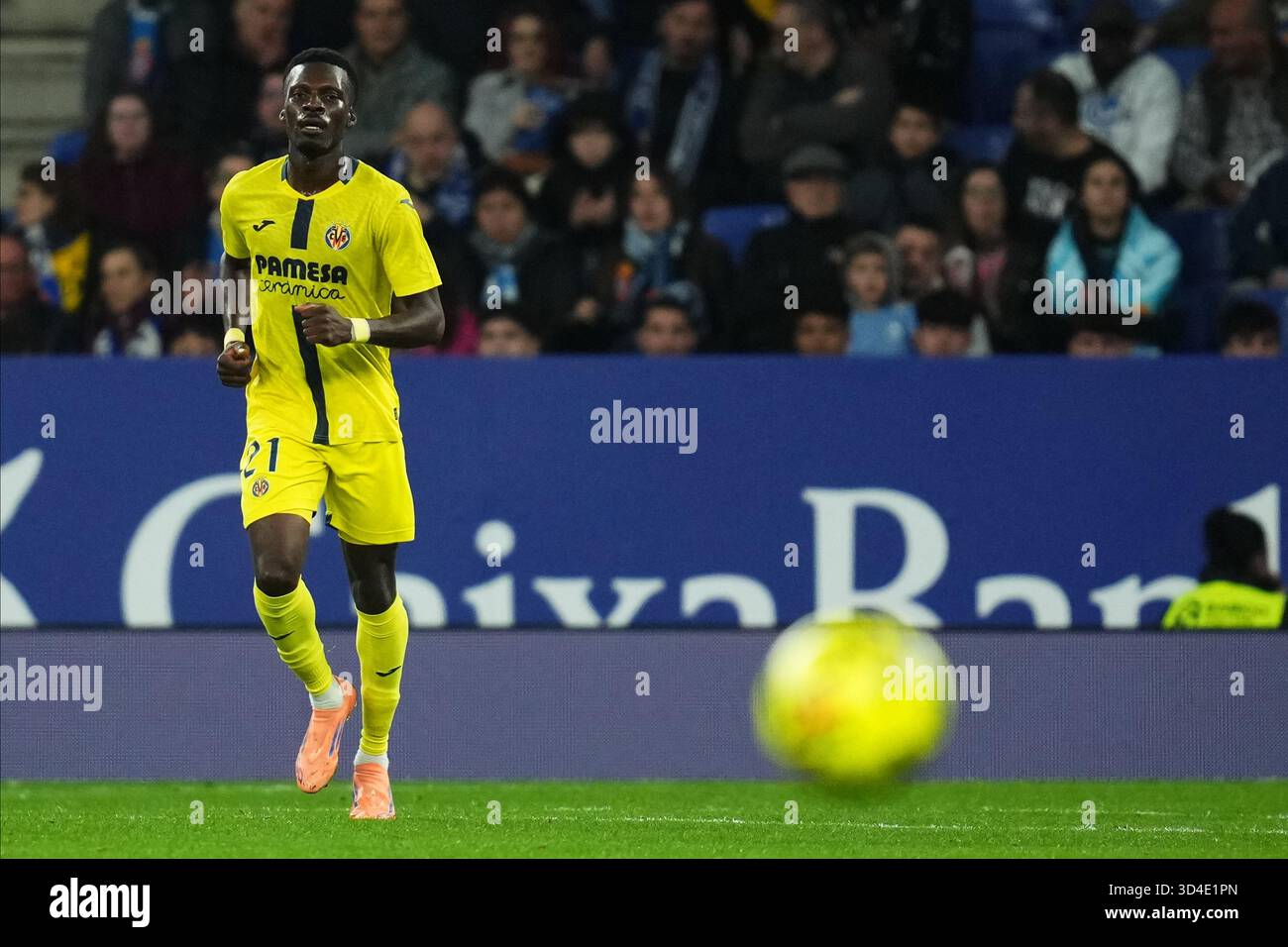 Tani Oluwaseyi of Villarreal CF during the La Liga EA Sports match ...