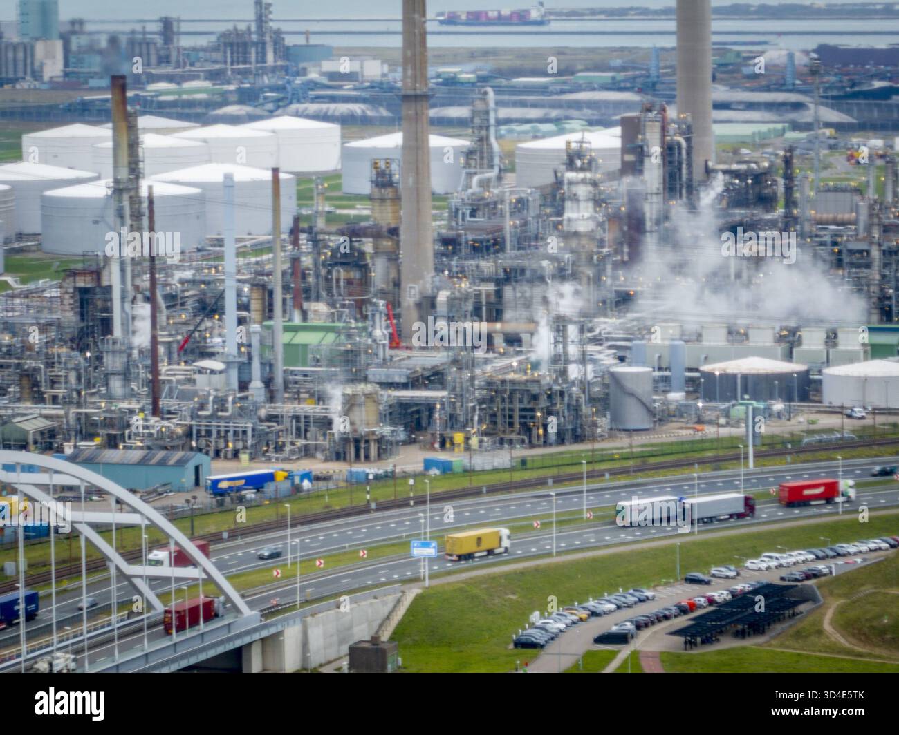 ROTTERDAM - Overview of the Port of Rotterdam bp. Container storage at ...