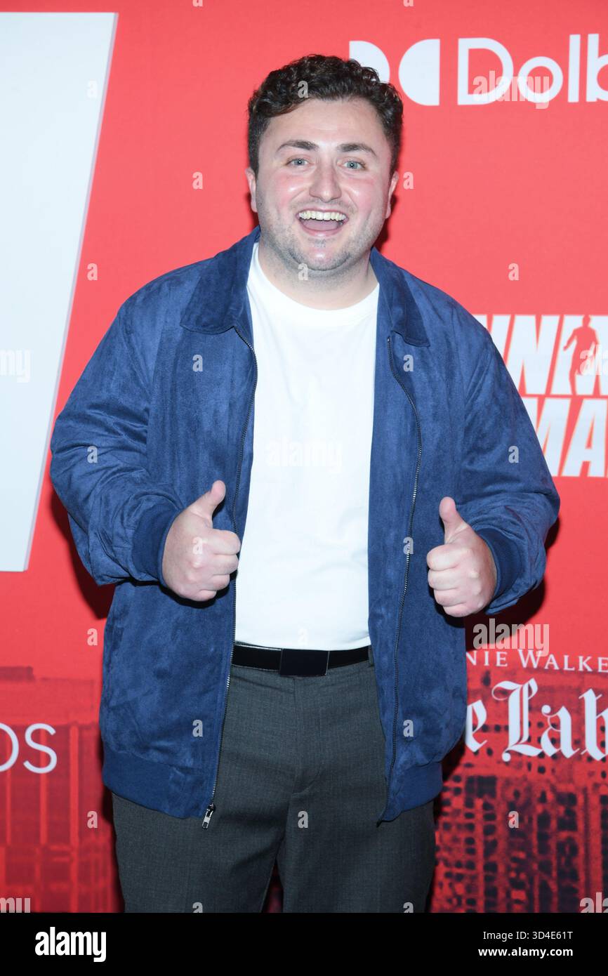 Steven Tirone attends "The Running Man" New York Premiere at AMC ...