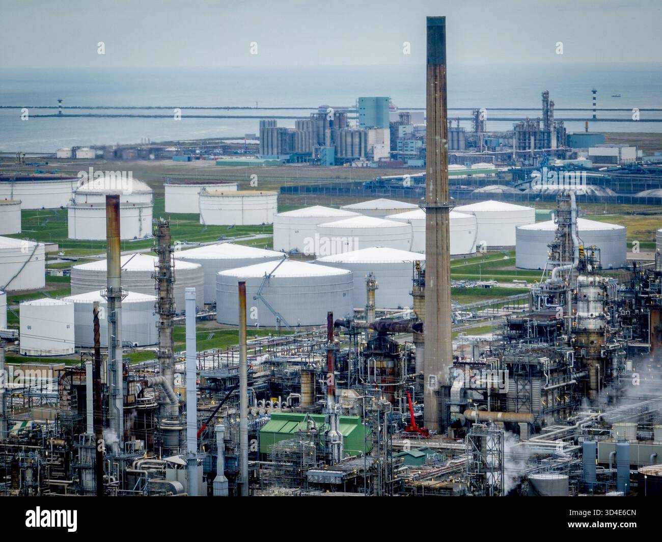 ROTTERDAM - Overview of the Port of Rotterdam bp. Container storage at ...