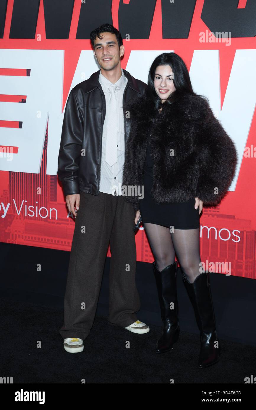 Elif Naz Gurcinar (R) attends "The Running Man" New York Premiere at ...