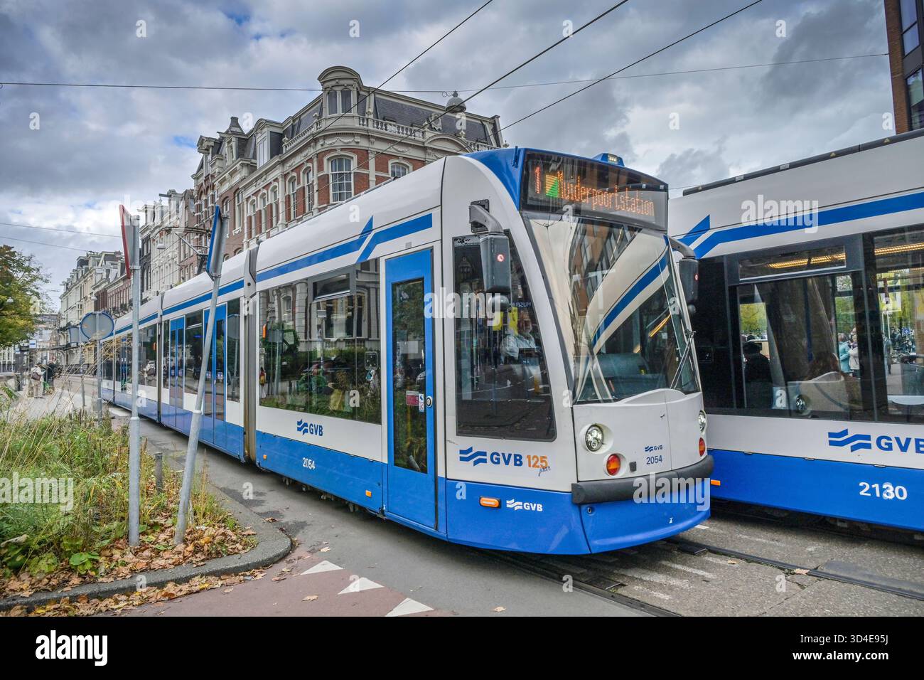 Straßenbahnen, Weteringschans, Amsterdam, Niederlande *** Streetcars ...