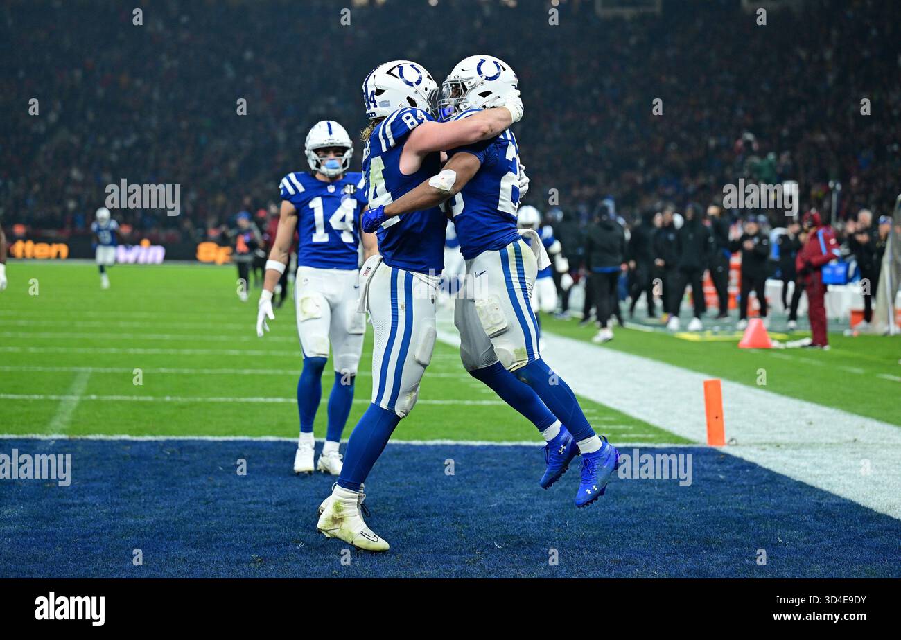 from left: Tyler Warren, Jonathan Taylor (Colts) Berlin, November 9 ...
