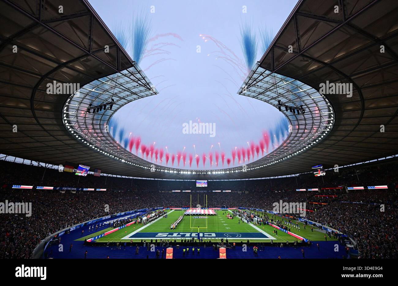 Overview of the Olympic Stadium Berlin, November 9, 2025, American ...