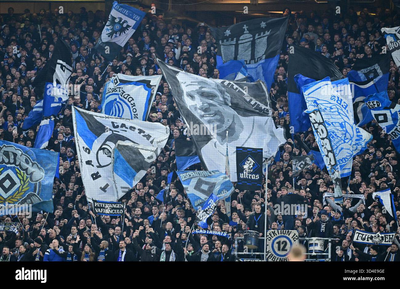 Fans supporters HSV Hamburg Hamburg, November 8, 2025, Football ...